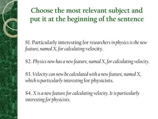 From words to sentences | PDF