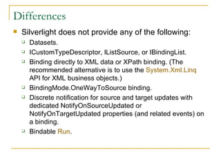From Windows Presentation Foundation To Silverlight | PPT