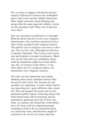 From your reading of the Darley & Batson (1973) study, first ident.docx