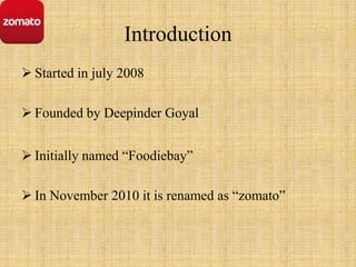 From zero to zomato in five years | PPTX