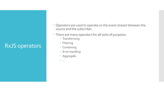 From zero to hero with the reactive extensions for java script | PPT