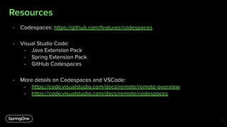 From Zero to Spring Boot Hero with GitHub Codespaces | PDF | Web Development | Internet