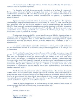LA FRONDA ARISTOCRÁTICA EN CHILE | DOC