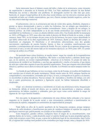 LA FRONDA ARISTOCRÁTICA EN CHILE | DOC
