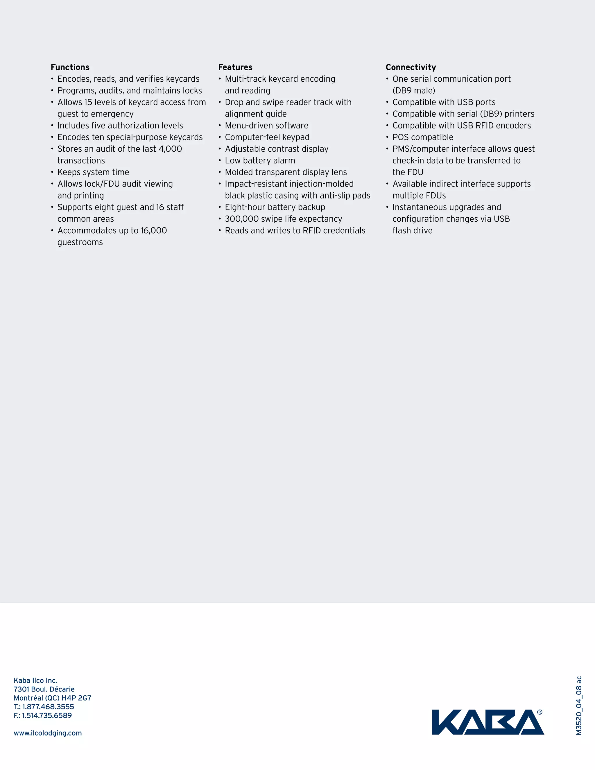 Front desk-unit | PDF