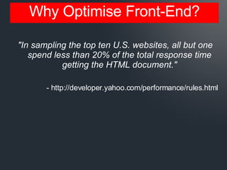 Front End Website Optimization | PPT