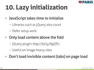 Front End Performance | PPT