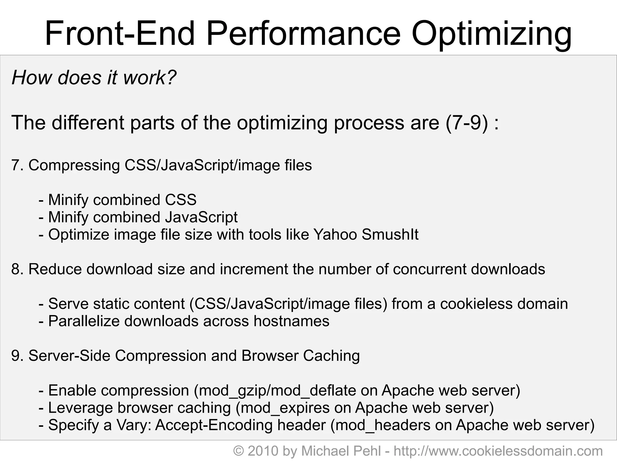 Front-End Performance Optimizing | PPT Front-End Performance Optimizing | PPT