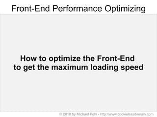 Front-End Performance Optimizing | ODP