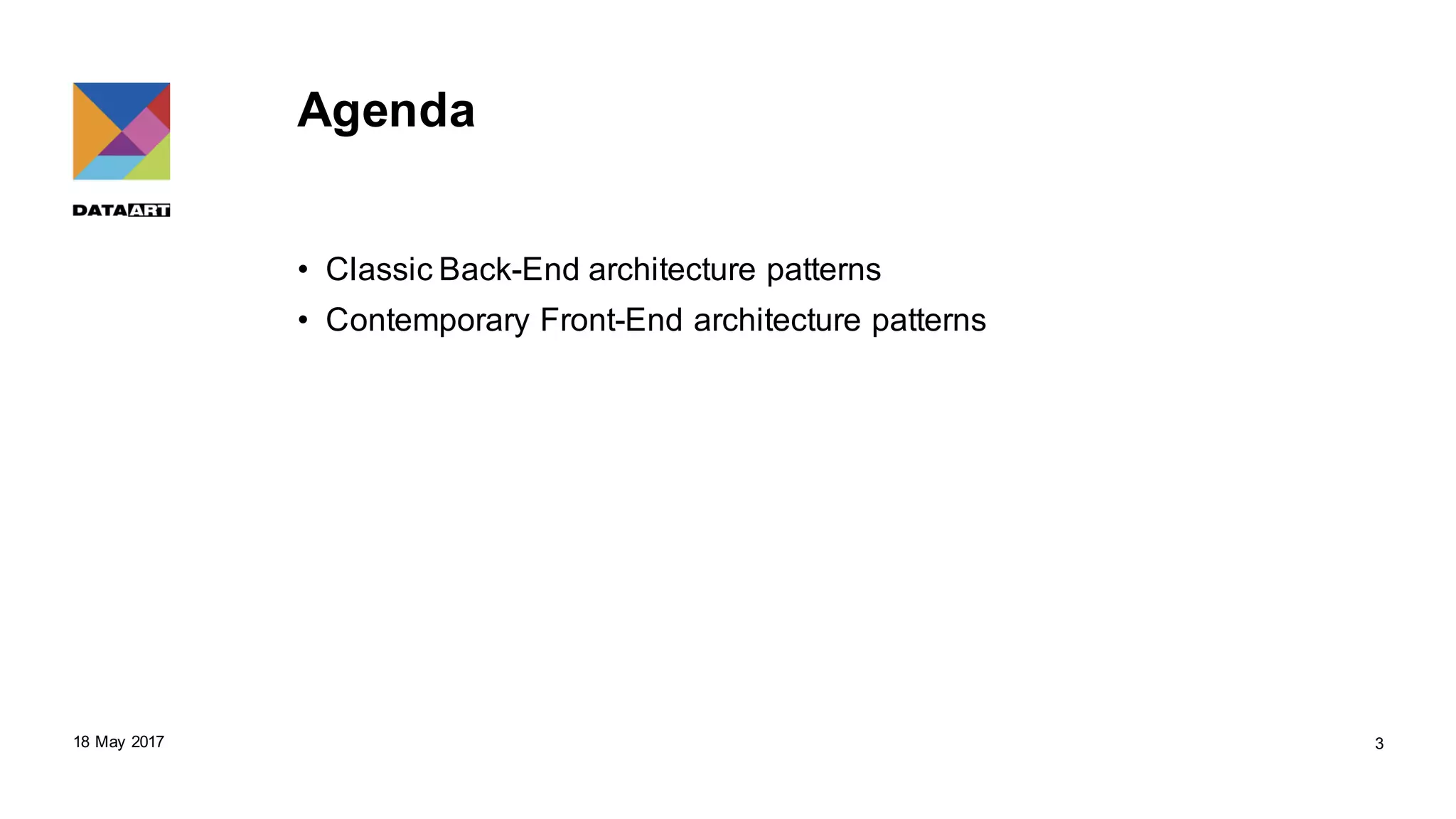 Front end architecture patterns | PDF