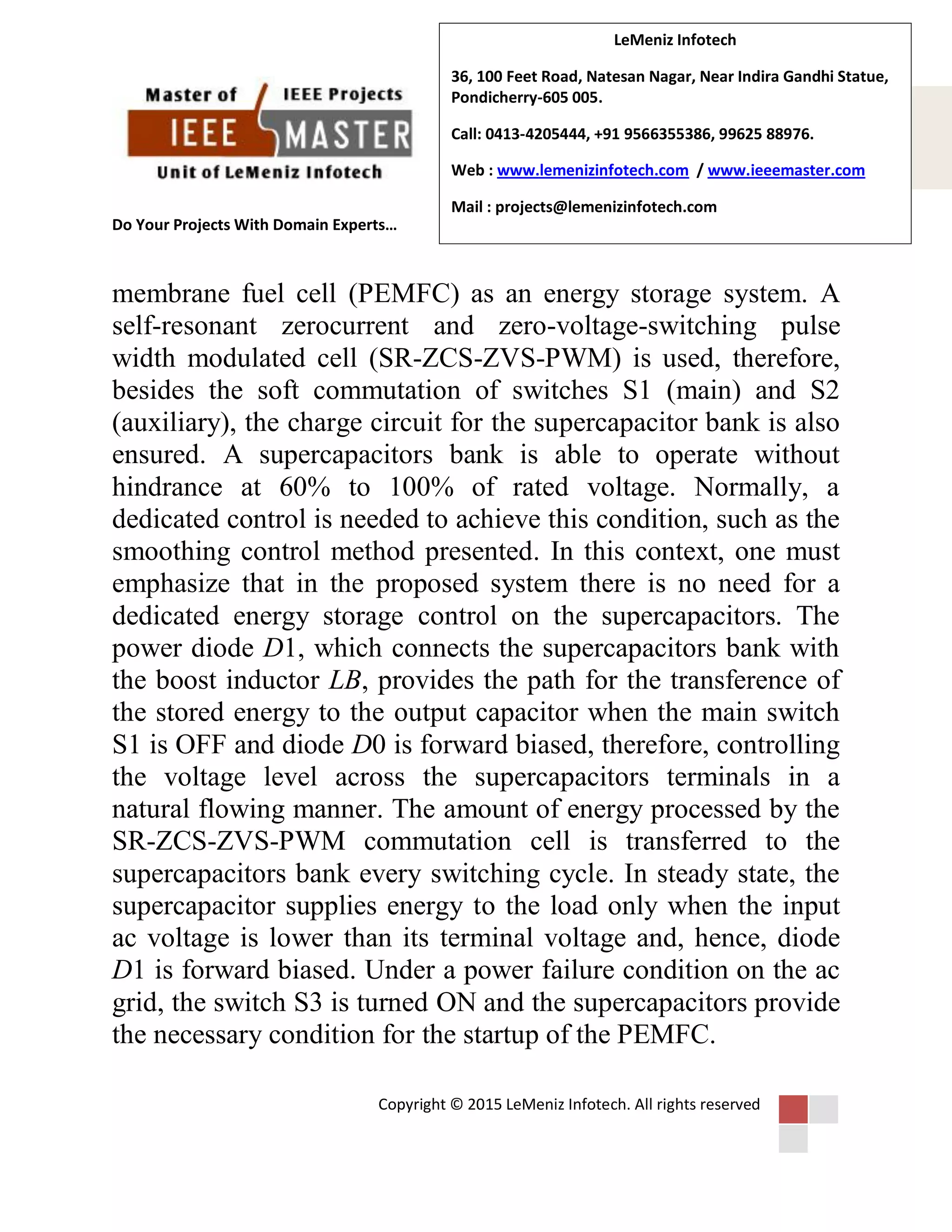 Front end converter with integrated pfc and dc–dc functions for a fuel ...