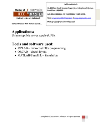 Front end converter with integrated pfc and dc–dc functions for a fuel ...