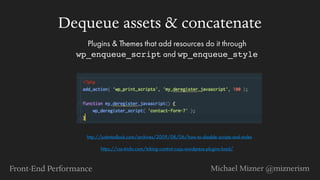 WordPress & Front-end performance | PDF