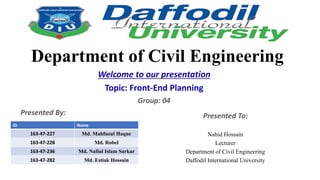 Front end planning | PPT