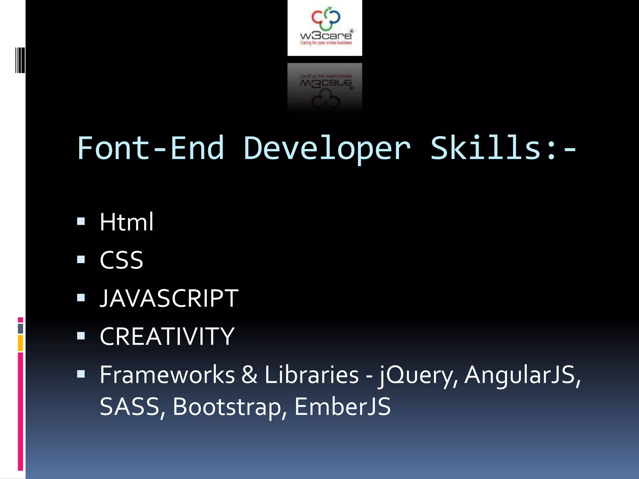 Front-End VS Back-End | PPTX