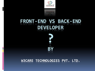 Front-End VS Back-End | PPTX