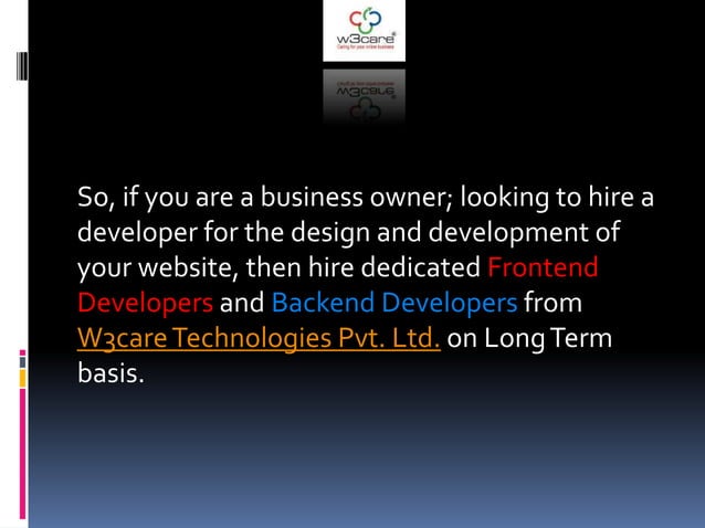 Front-End VS Back-End | PPTX