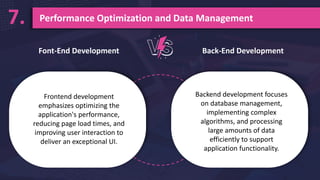 What is the Difference between Front-End and Back-End Development? | PDF