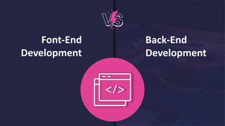 What is the Difference between Front-End and Back-End Development? | PPT