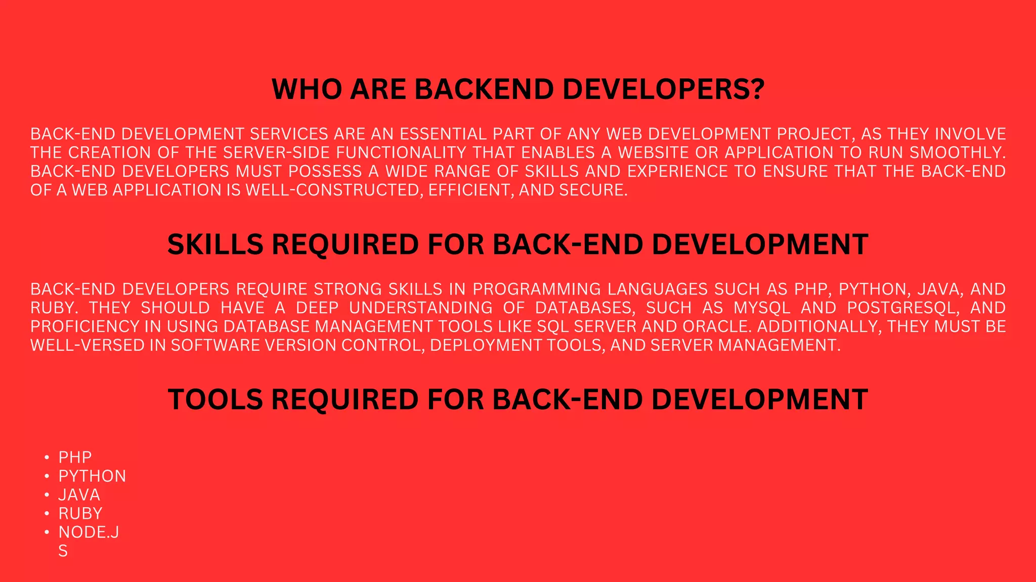 Front-end vs Back-end vs Full-stack Developers – Understand the ...