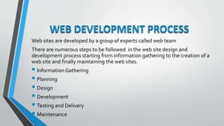 FRONT-END WEB DEVELOPMENT-Intro.pptx | Web Design and HTML | Internet
