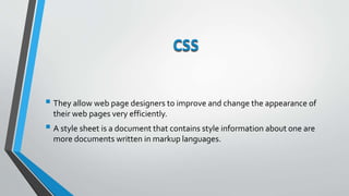 FRONT-END WEB DEVELOPMENT-Intro.pptx | Web Design and HTML | Internet