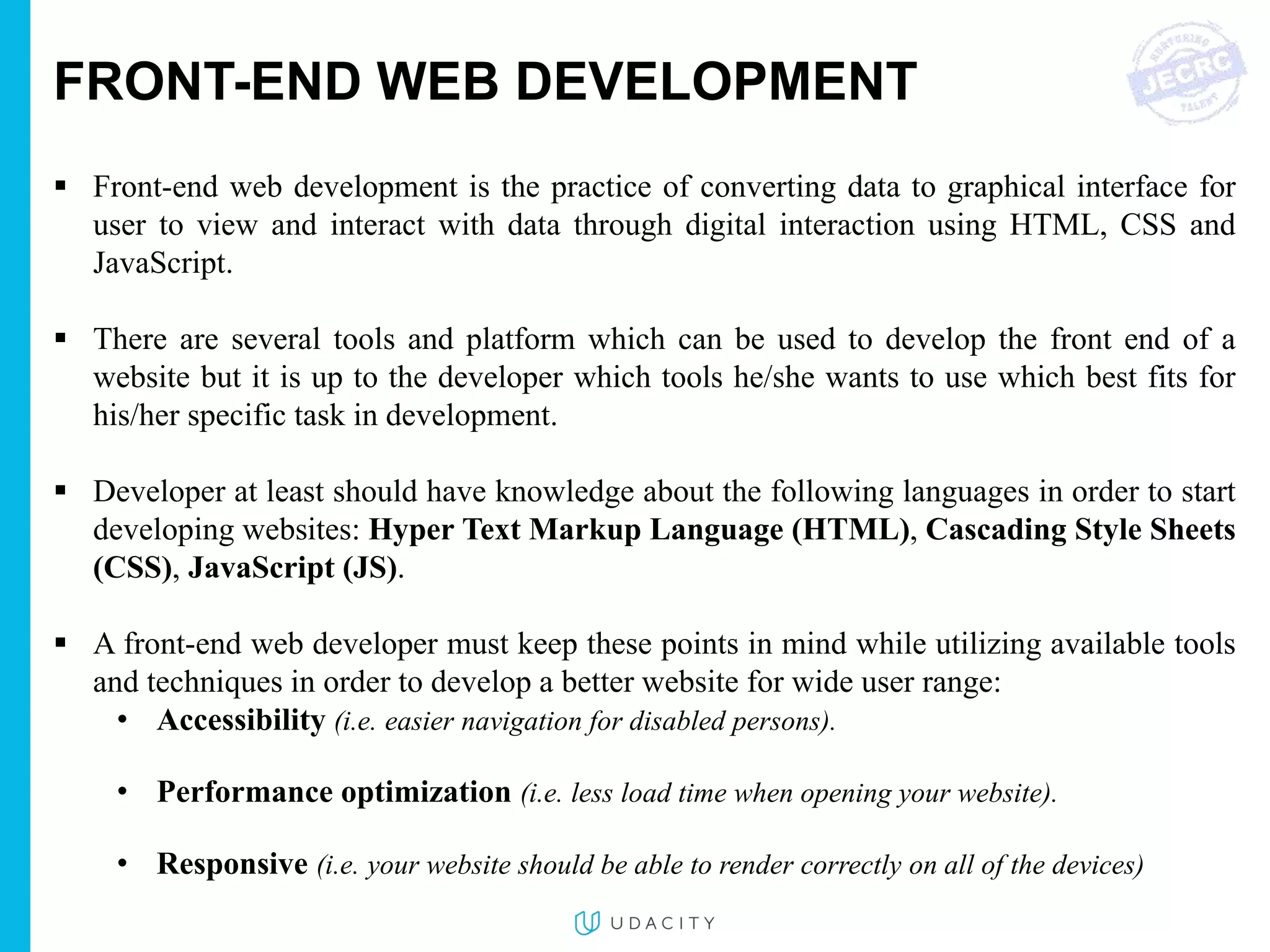 Front-End Web Development | PPTX