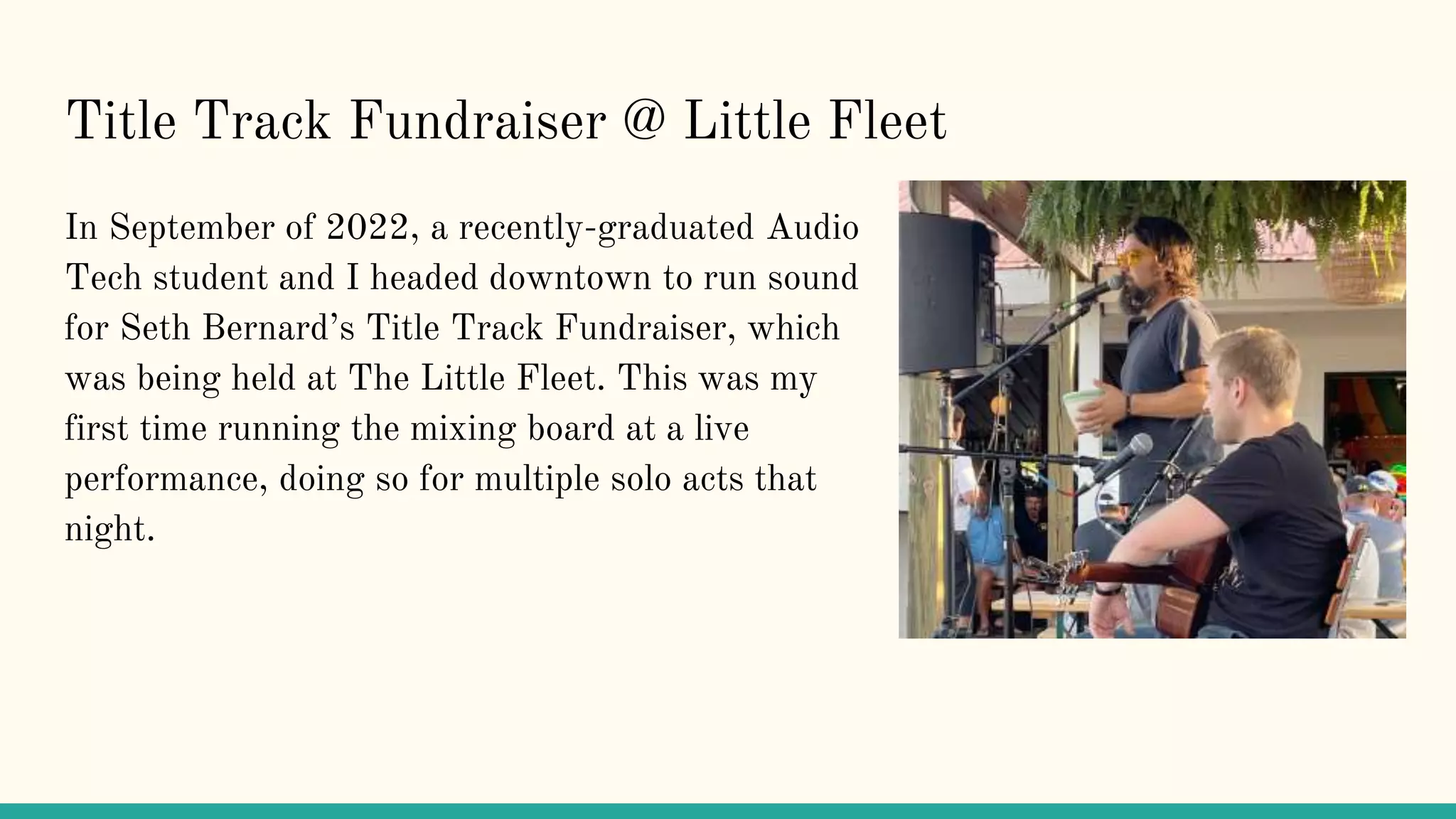 Front-of-House_Mixing.pptx | Audio Production | Content Production