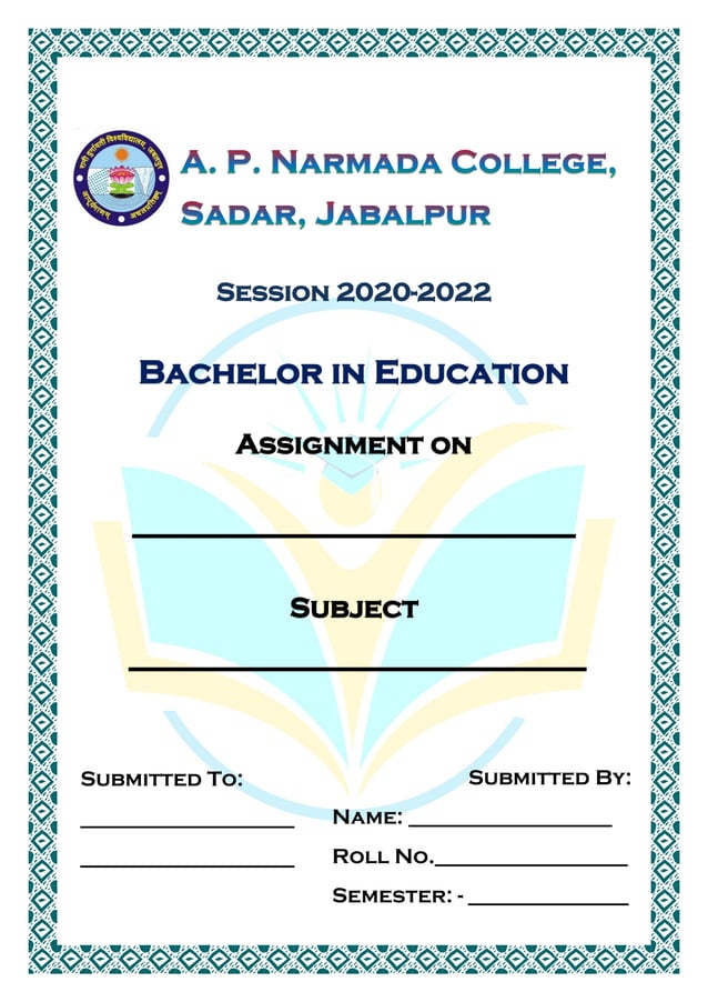 Front page sample | PDF