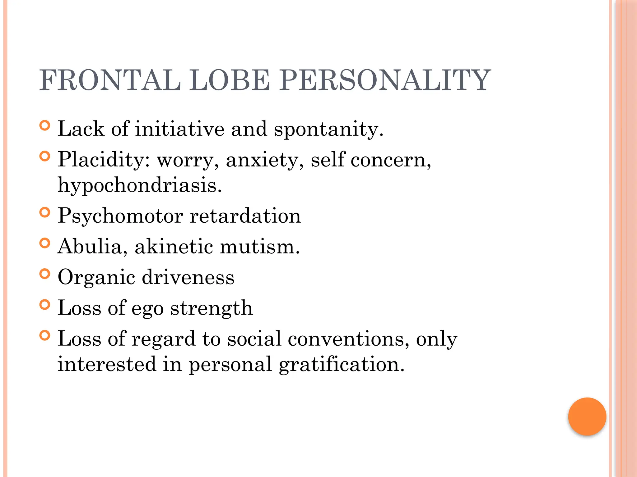 Anatomy and physiology of the FRONTAL LOBE- | PPT
