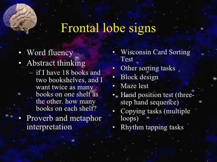 Frontal lobe