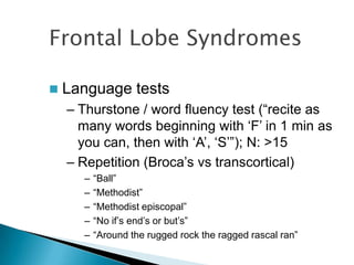 Frontal lobe and its functions | PPTX
