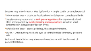 anatomy and clinical relevance of Frontal lobe | PPTX