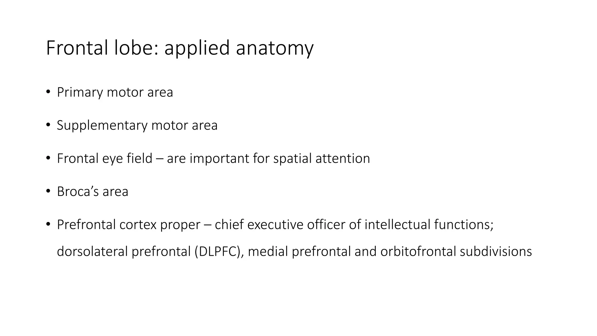 Frontal lobe cognitive functions | PPTX