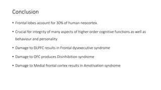 Frontal lobe cognitive functions | PPTX