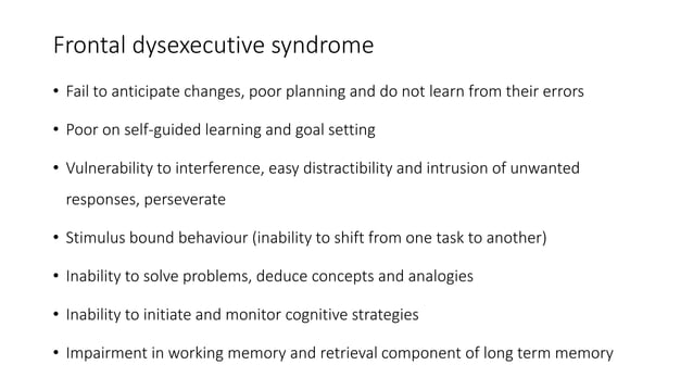 Frontal lobe cognitive functions | PPTX | Brain and Nervous System ...