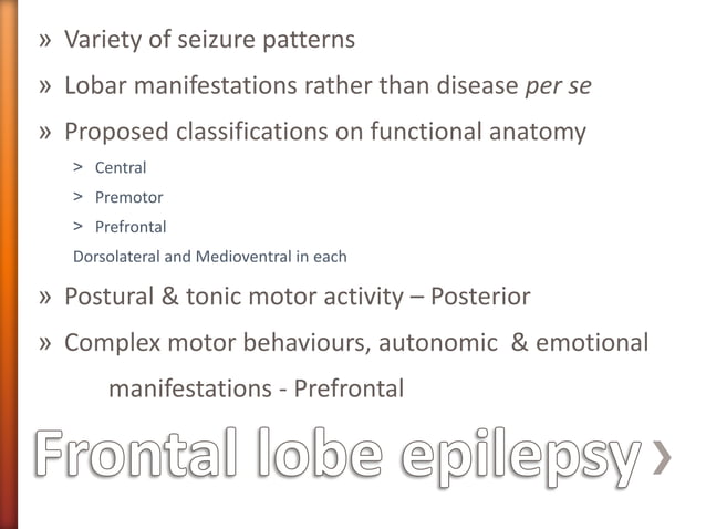 Frontal lobe epilepsy | PDF