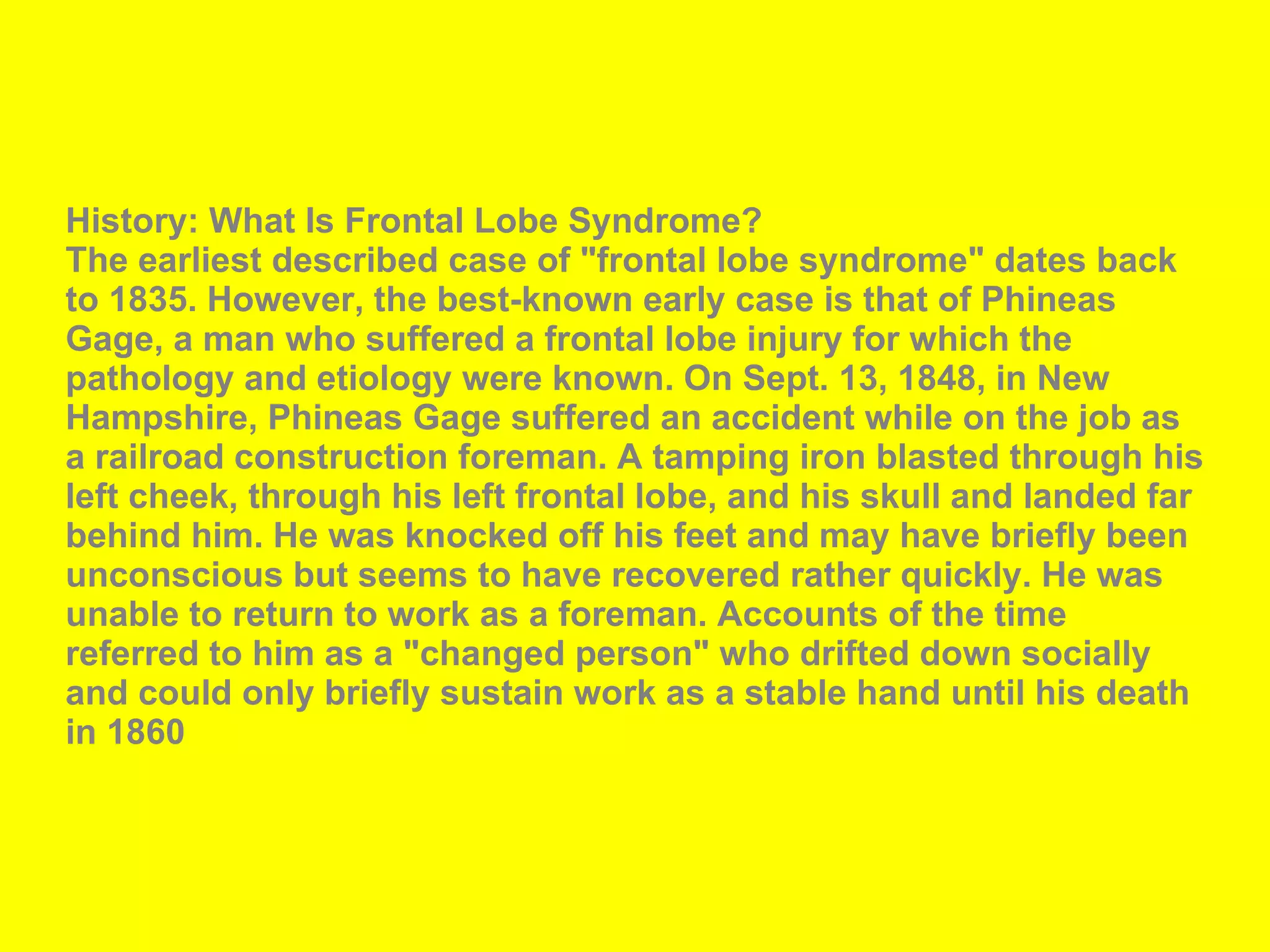 Frontal Lobe Syndrome | PPT