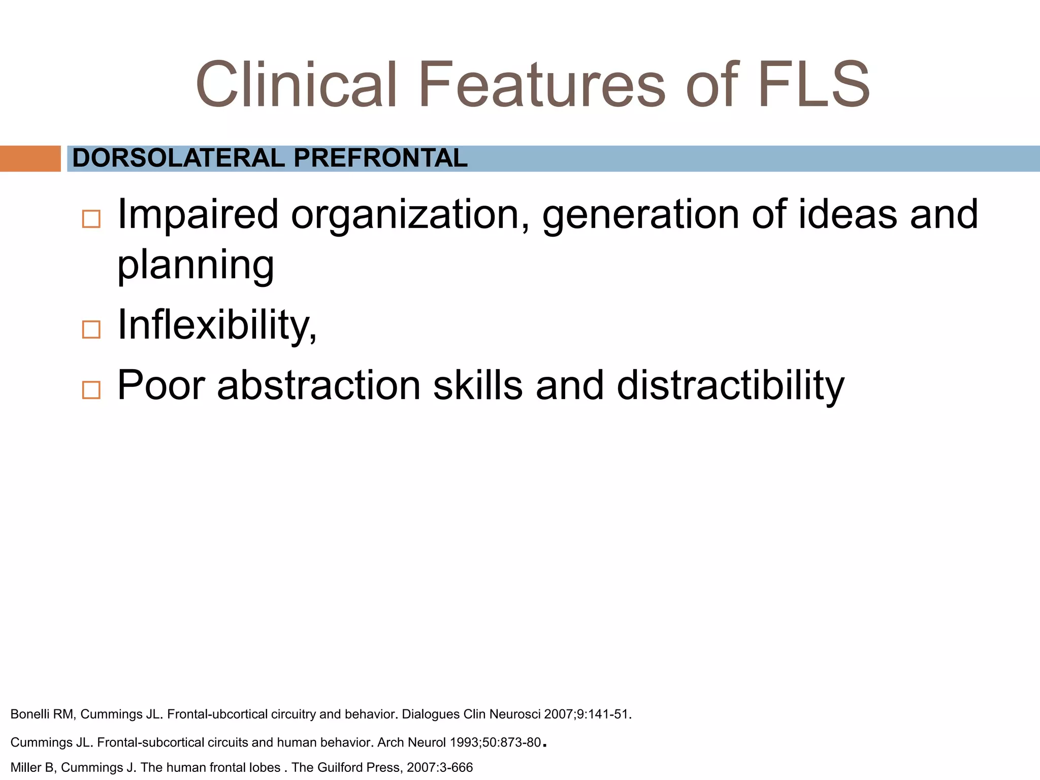 Frontal Lobe Syndrome | PPTX