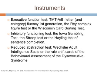 Frontal Lobe Syndrome | PPTX