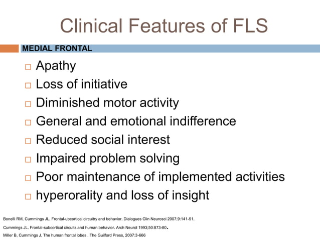 Frontal Lobe Syndrome | PPTX | Brain and Nervous System Disorders ...