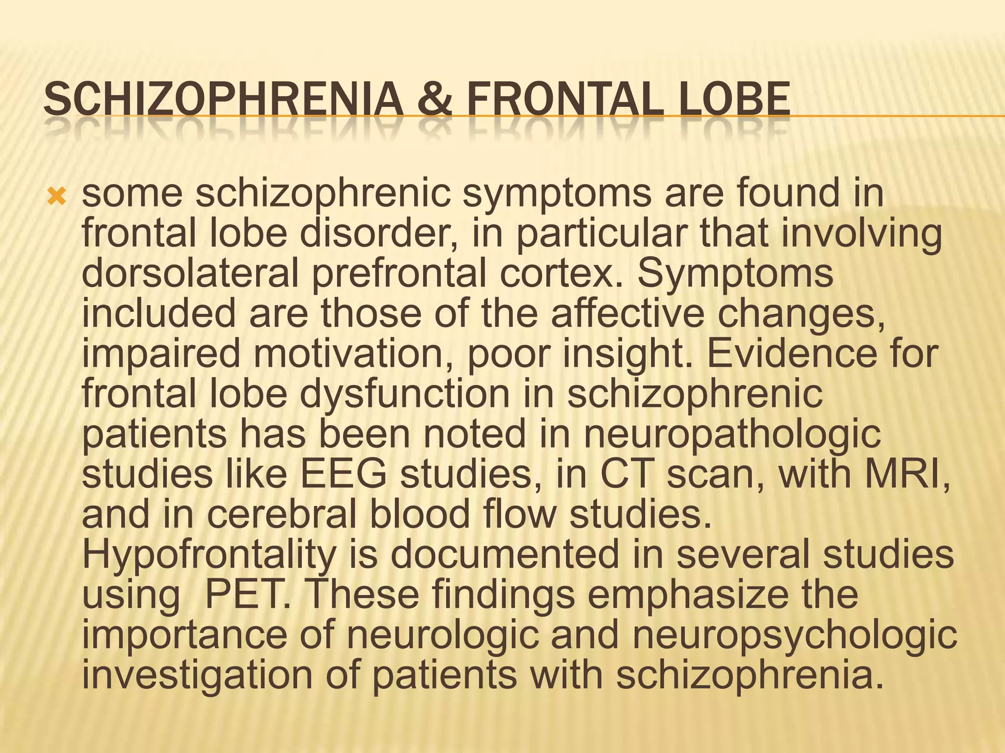 Frontal lobe syndromes | PPTX