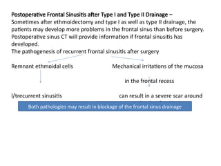 Approach to frontal sinus. Presentation. | PPTX