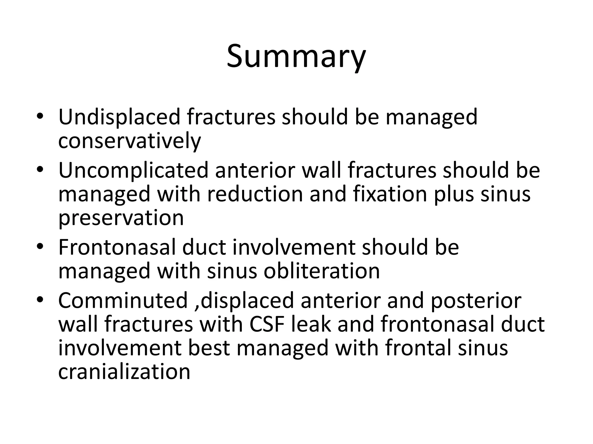 Frontal sinus fracture | PPTX