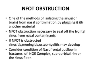 Frontal sinus fracture | PPTX