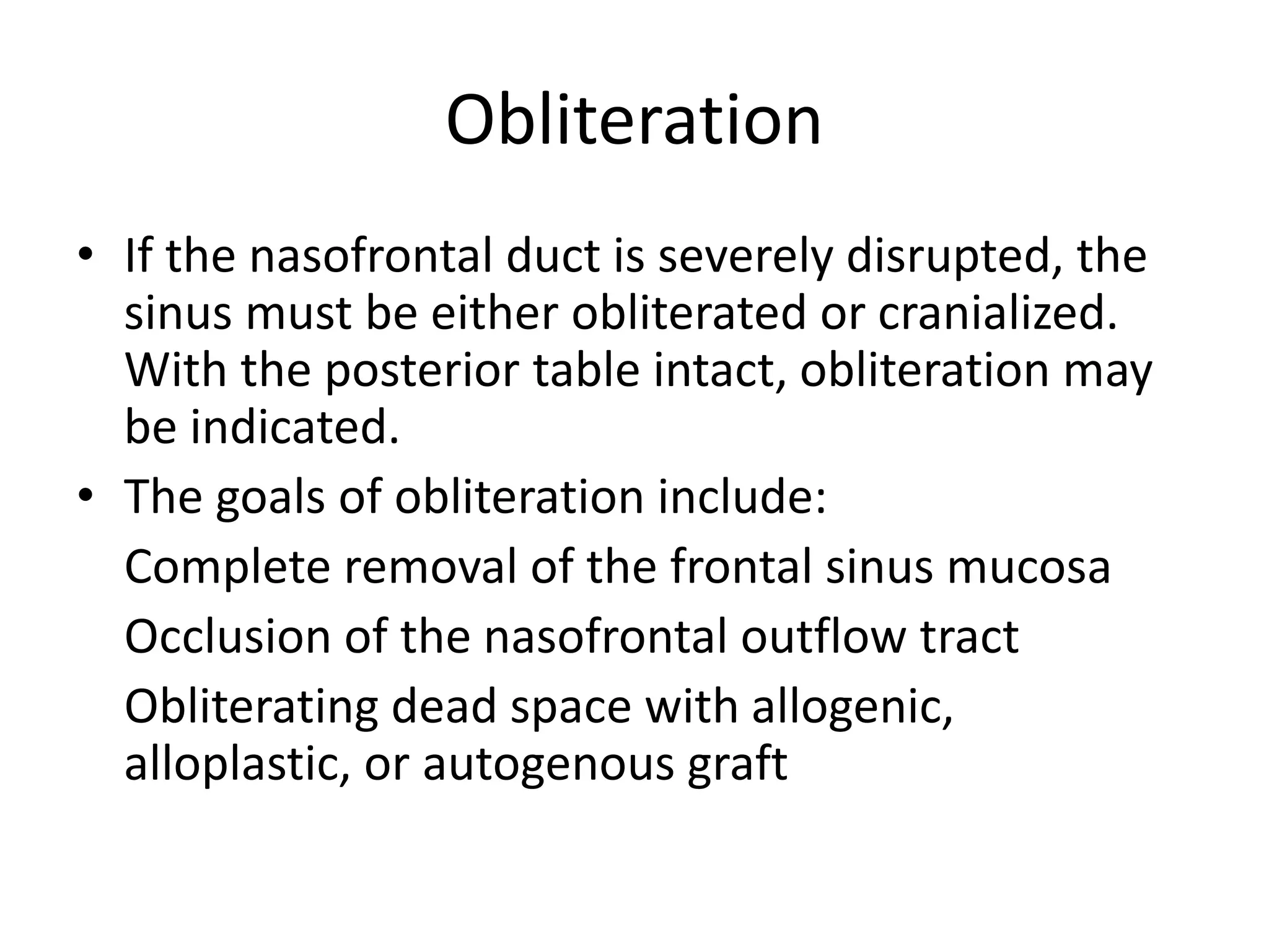 Frontal sinus fracture | PPTX