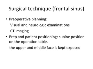Frontal sinus fracture | PPTX