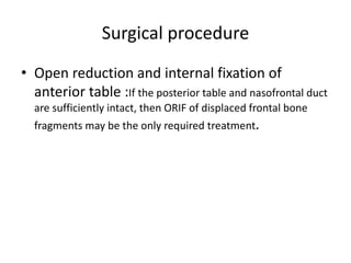 Frontal sinus fracture | PPTX