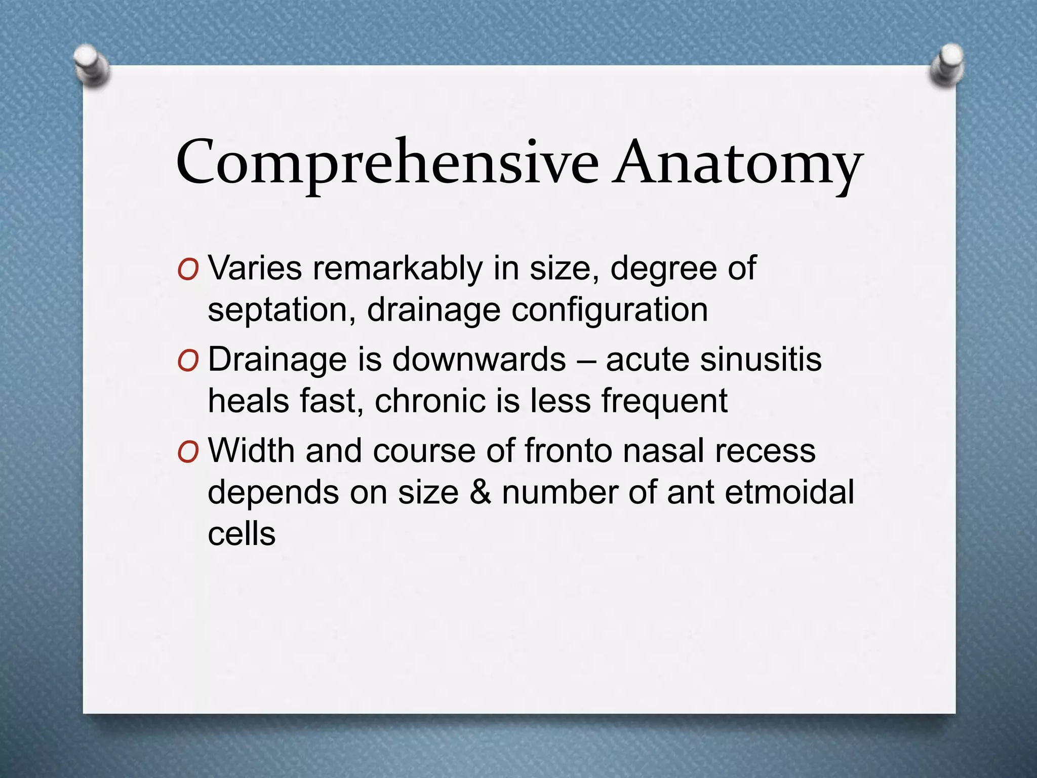Frontal sinus procedures | PPTX