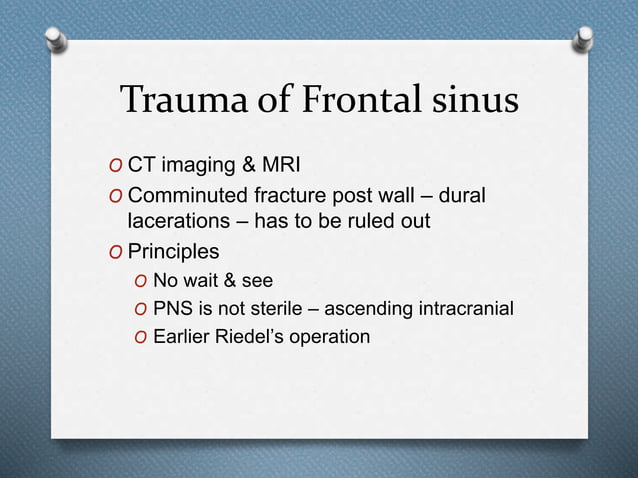 Frontal sinus procedures | PPTX